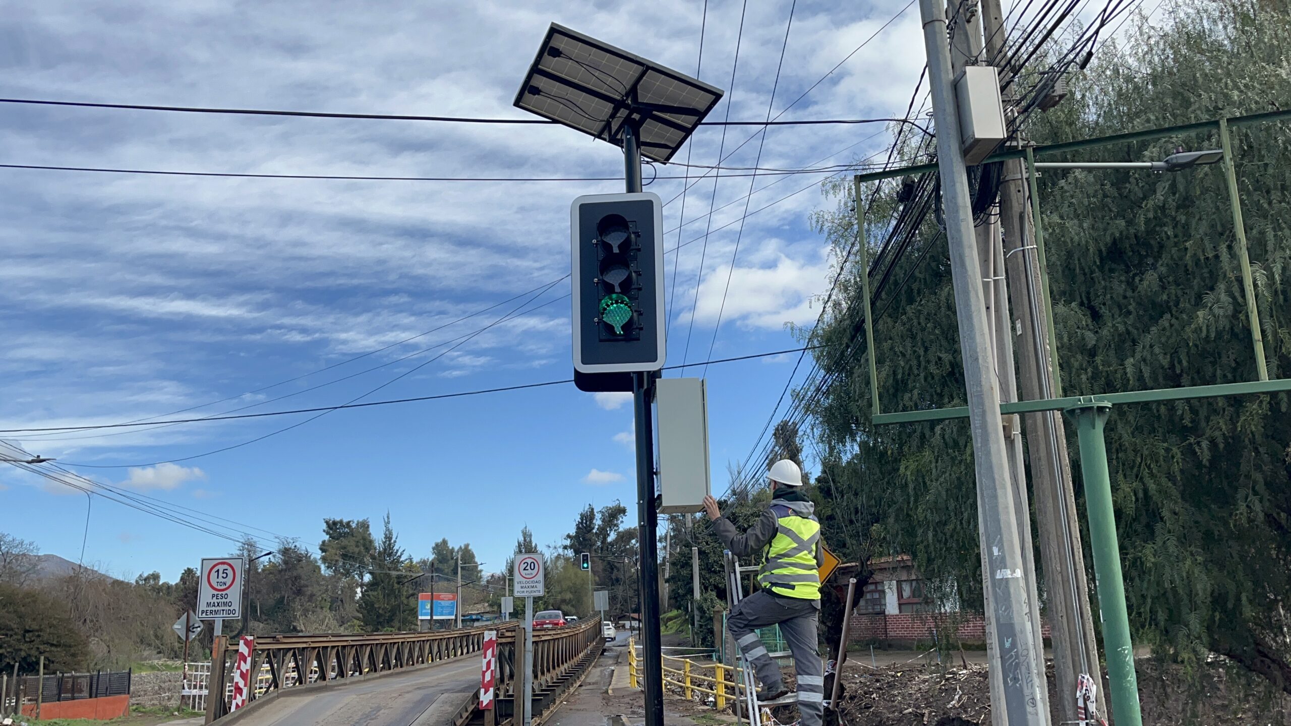 Puente mecano de Llay Llay ahora es bidireccional con instalación de ...